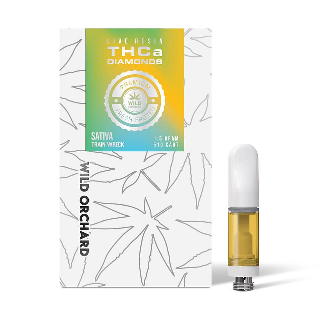 THCa Diamond 1.5G 510 Cart “Trainwreck” Live Resin – Wild Orchard Hemp